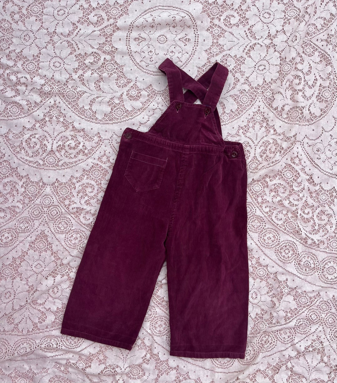 Vintage 1940s Burgundy Corduroy Overalls 2 - Etsy