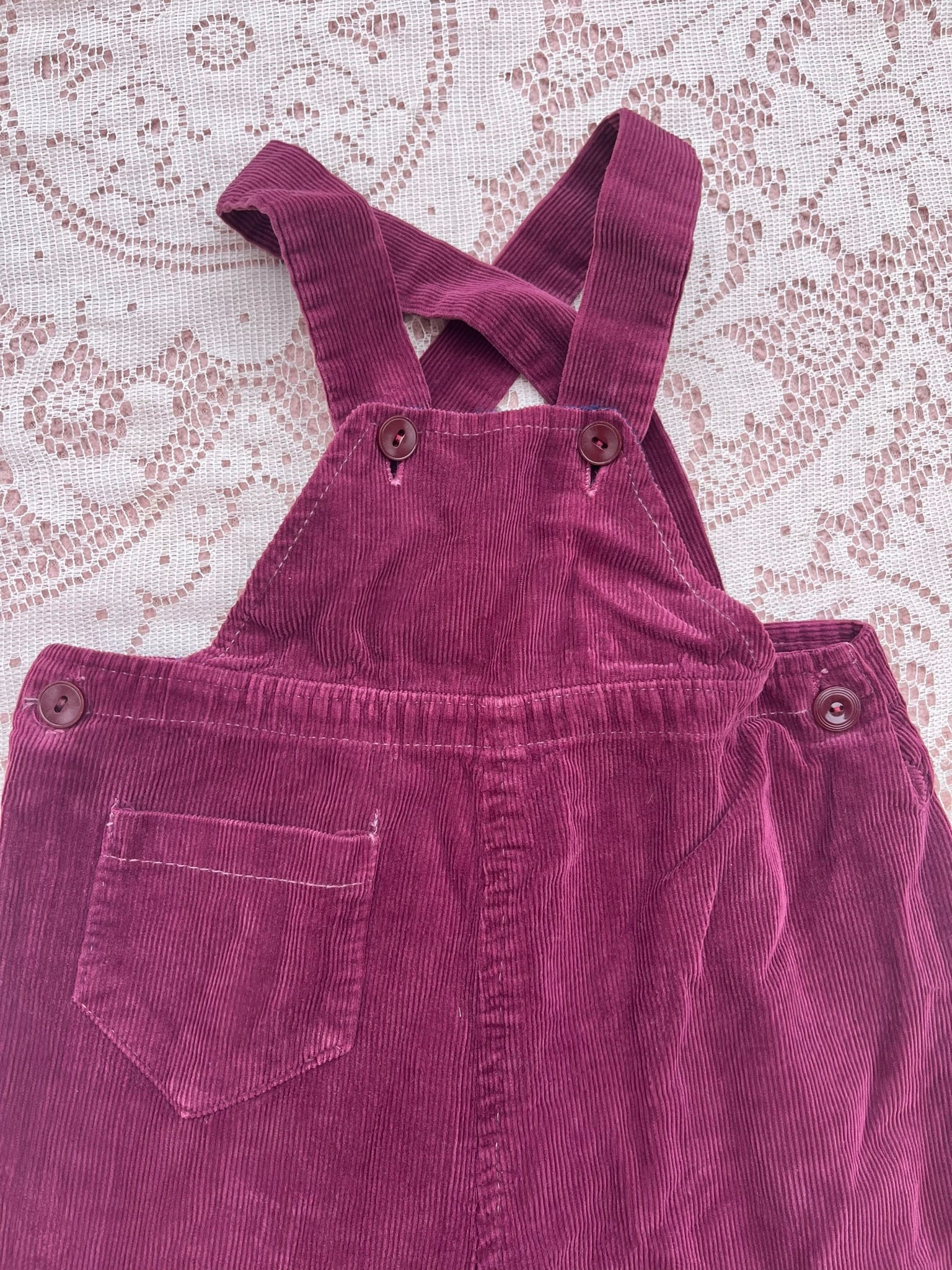 Vintage 1940s Burgundy Corduroy Overalls 2 - Etsy