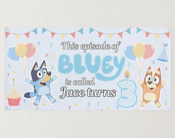 Blue Dog Birthday Banner, This Episode of Blue is Called Birthday ...