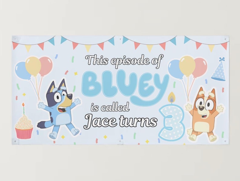 Blue Dog Birthday Banner, This Episode of Blue is Called Birthday ...