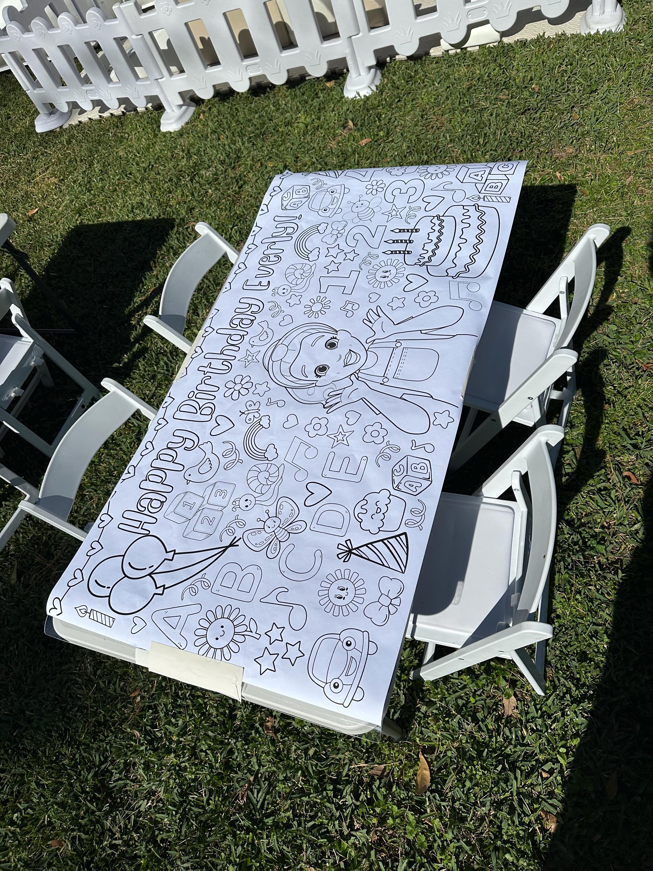 Ms Rachel Birthday Giant Coloring Page, Giant Coloring Banner, Ms ...