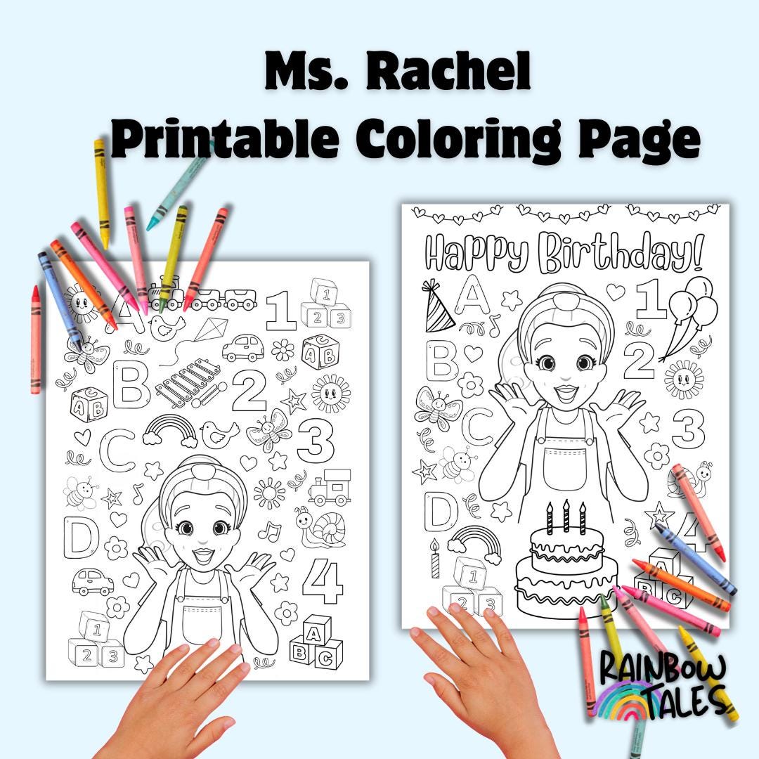 Printable Ms Rachel Coloring Page, Ms Rachel Coloring Page, Ms Rachel ...