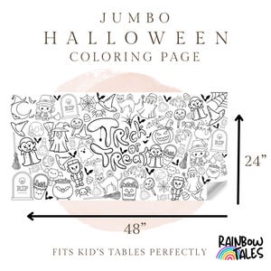 Jumbo Kid’s Halloween Coloring Page - Etsy