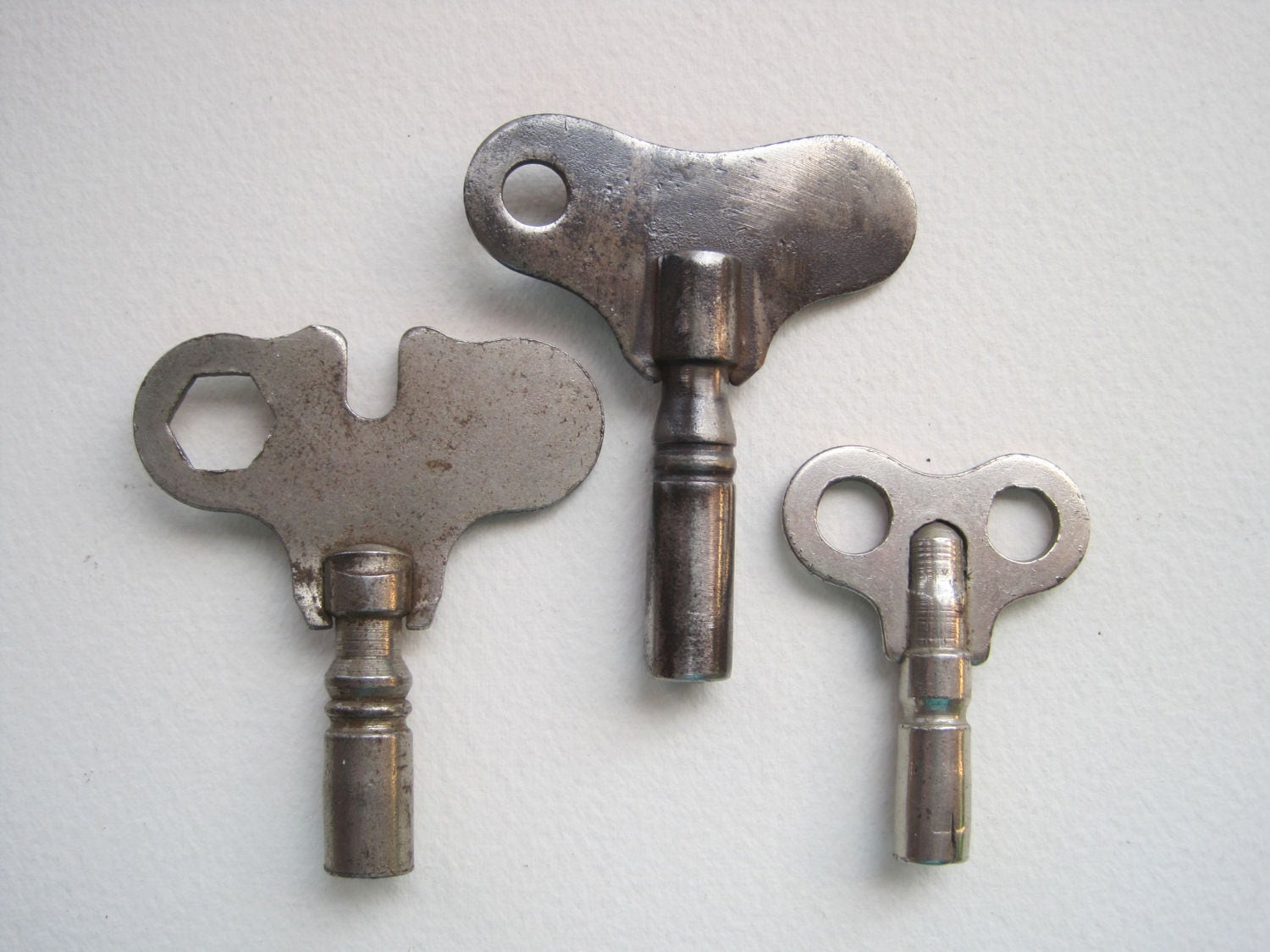 Keys, 3 Vintage Clock Keys, Antique Clock Keys, Collectable Keys ...