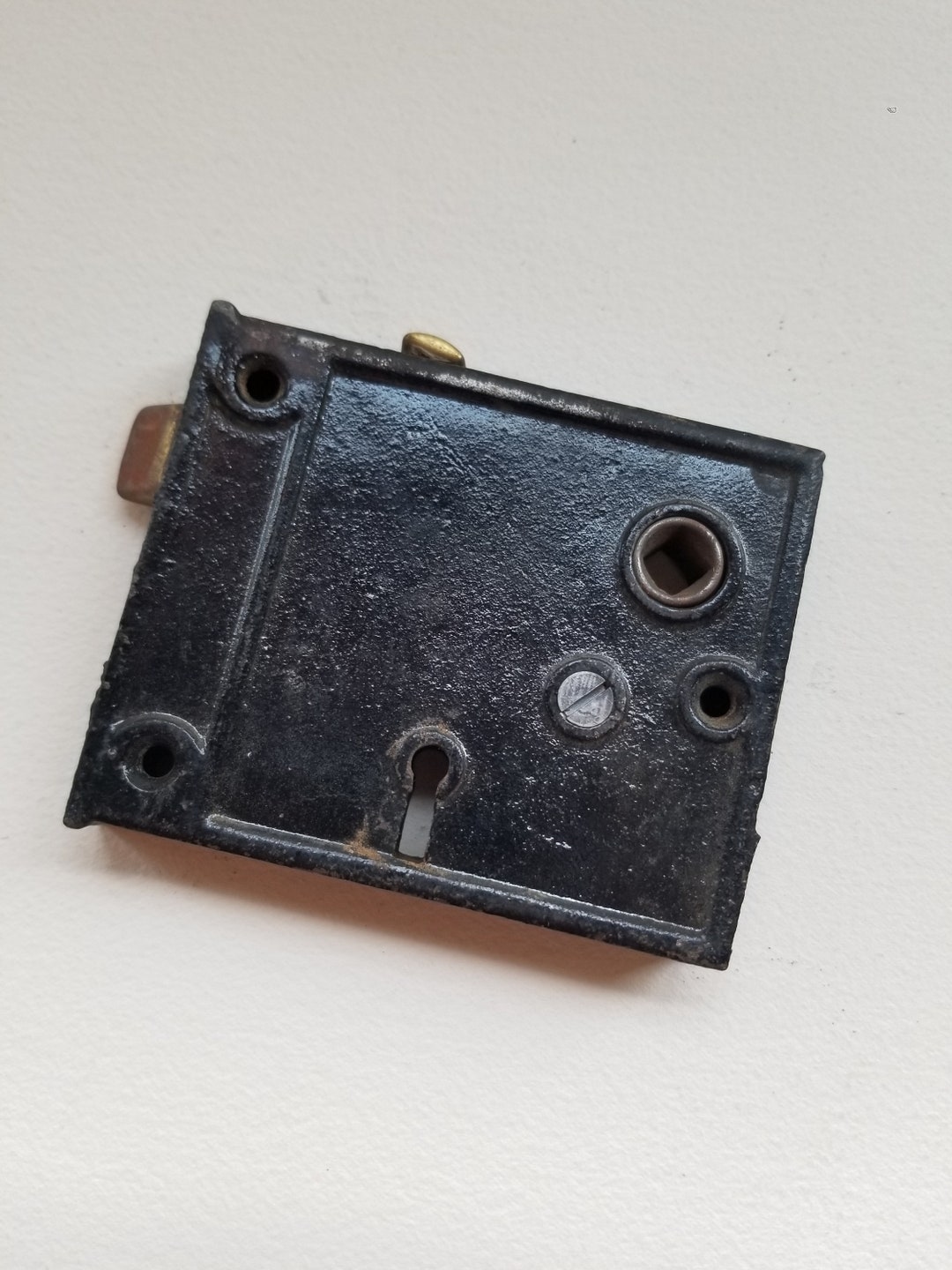Vintage Cast Iron Door Latch NO KEY, Vintage Lock, Vintage Door ...