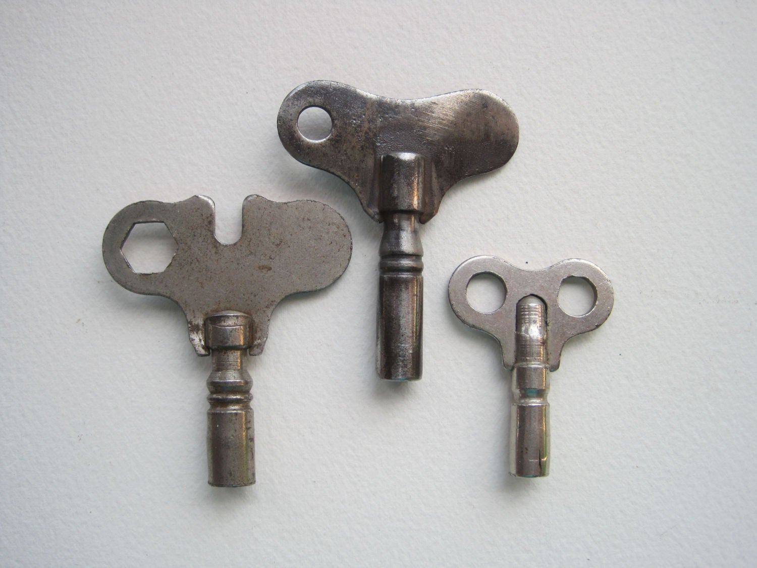 Keys, 3 Vintage Clock Keys, Antique Clock Keys, Collectable Keys ...