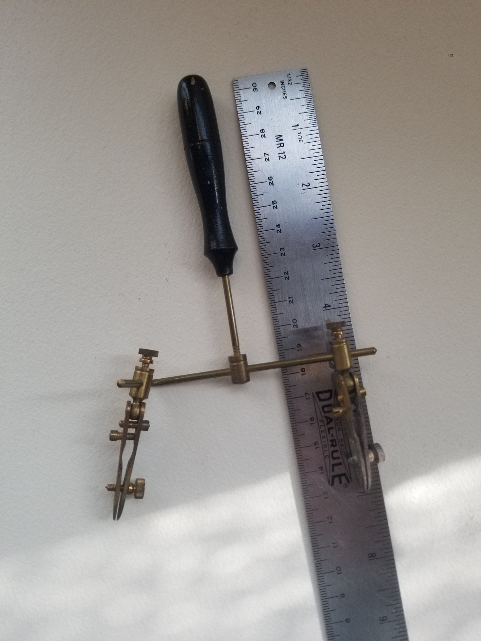 Vintage Third Hand Tool, Vintage Brass and Wood Third Hand Vice ...