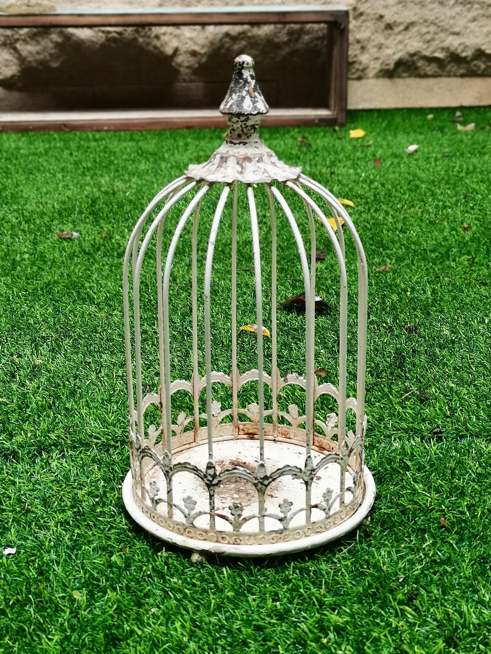 Metal Bird Cages Exquisite Flower Pot Hand Carved Plant Holder Flower ...