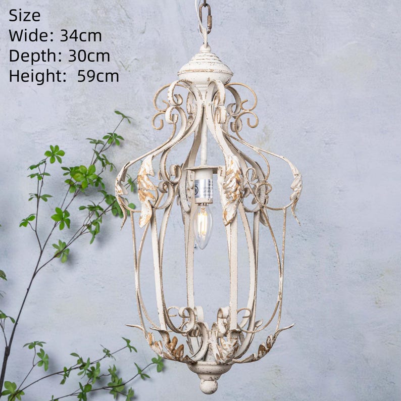 New Shabby Chic Chandelier, French Retro Antique Style Gorgeous Ceiling ...