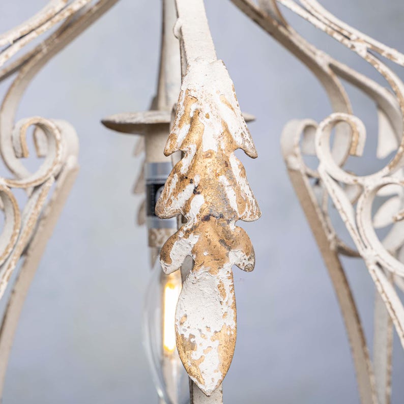 New Shabby Chic Chandelier, French Retro Antique Style Gorgeous Ceiling ...