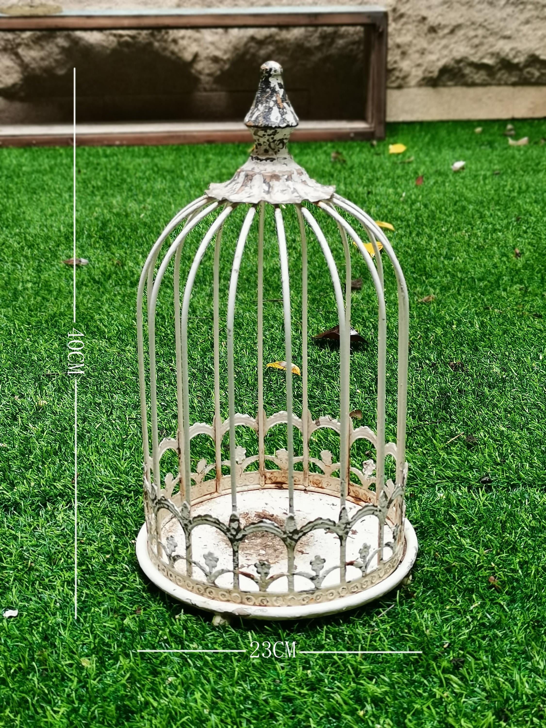 Metal Bird Cages Exquisite Flower Pot Hand Carved Plant Holder Flower ...