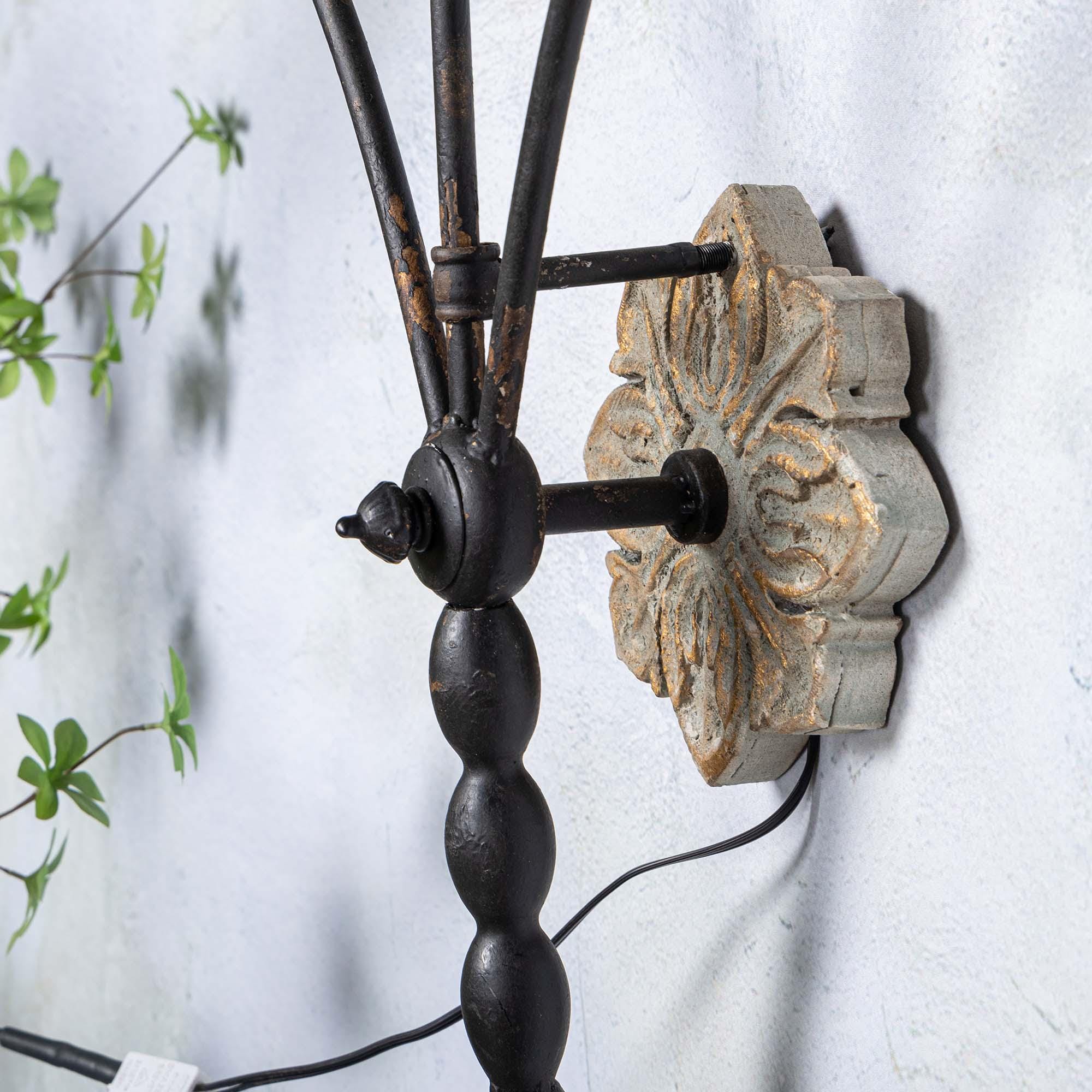 Country Style Wall Lamp, Shabby Chic Wall Light, Rustic Elegant Wall ...