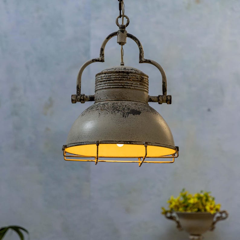 Rustic Metal Pendant Light Retro Industrial Chandelier – Perfect for ...