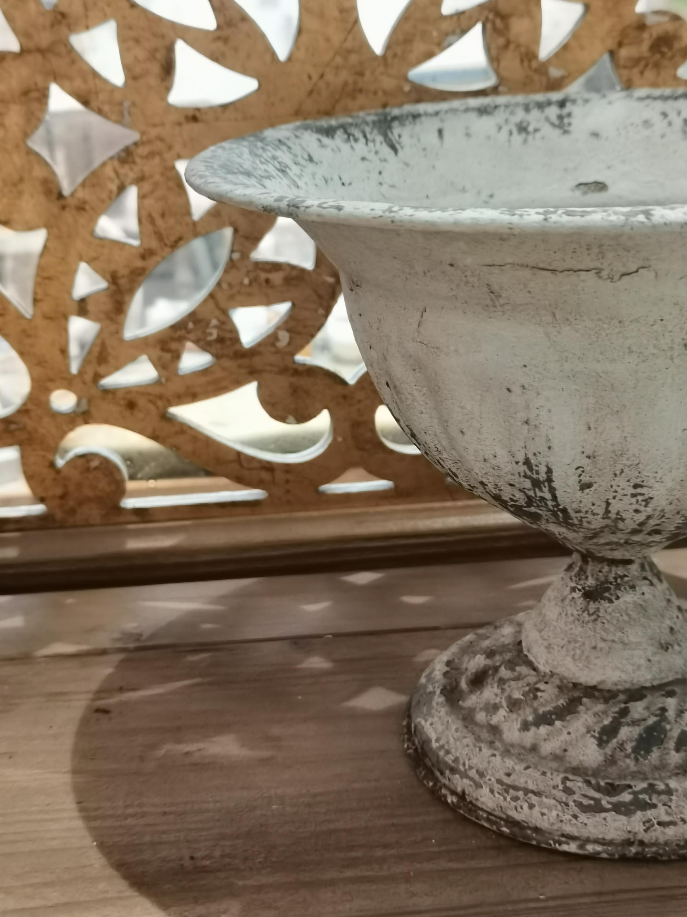 Retro Metal Flower Pots Antique Style Plant Pot Large Capacity Plant ...