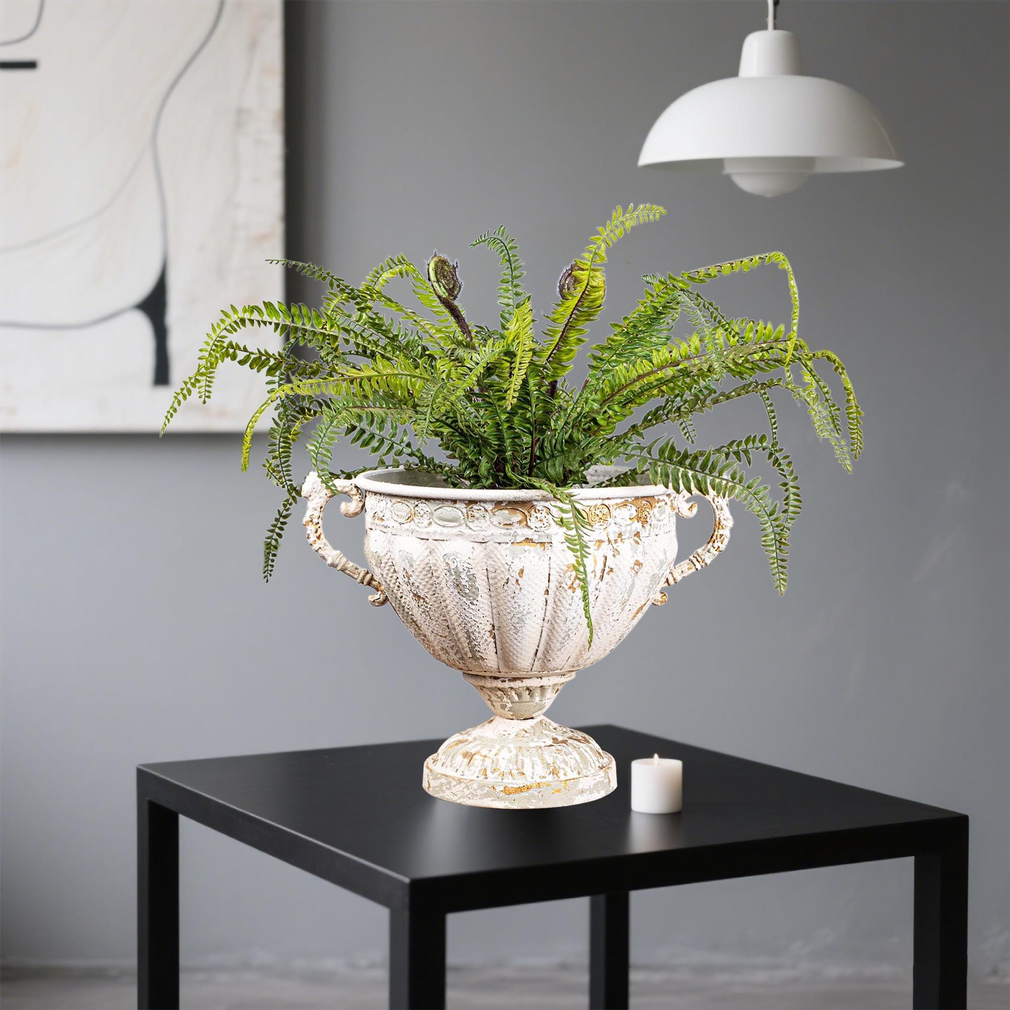 French Style Flower Pot, Hand Carved Amphorae, Floral Display, Patio ...
