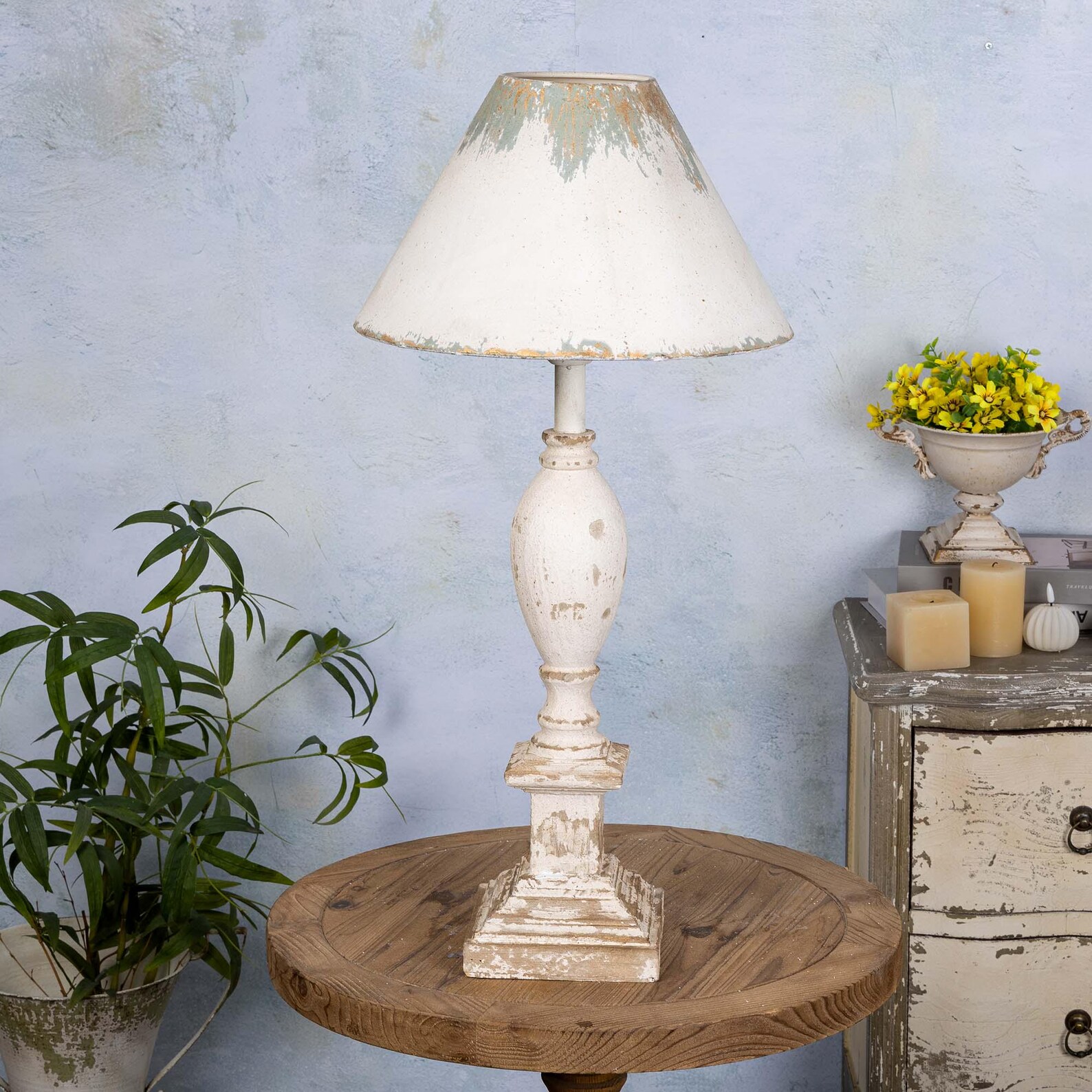 Vintage Wooden Base Table Lamp Living Room Decorative Lamp Wooden Desk ...