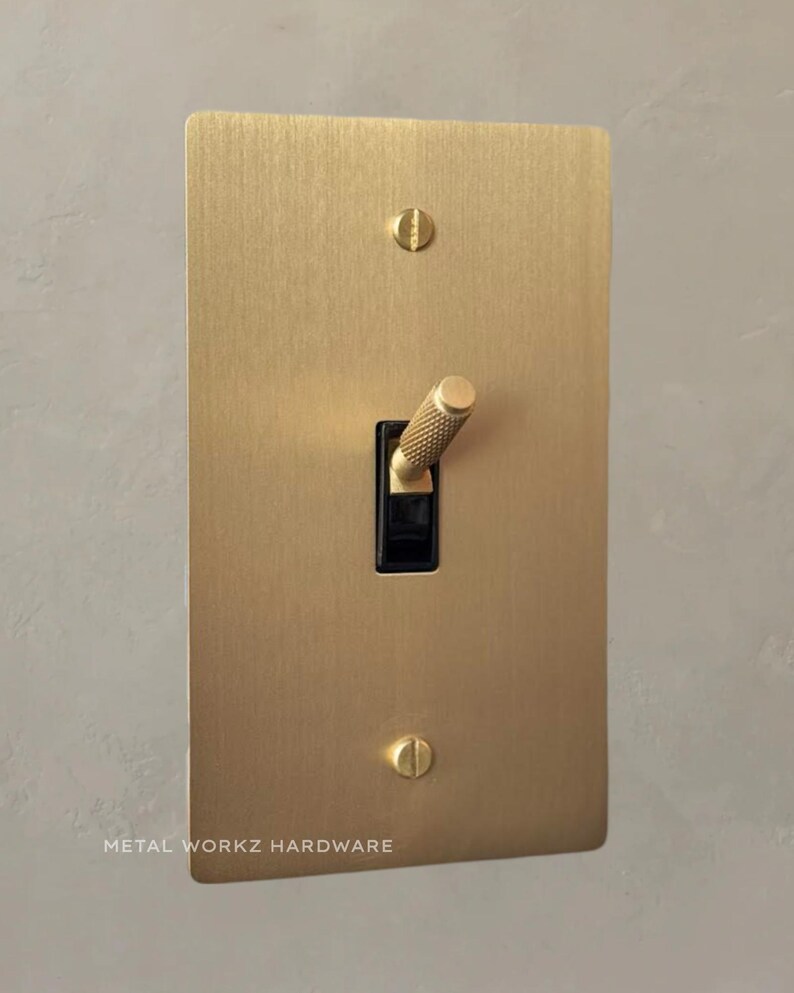 Brass Modern Toggle Light Switch (1-gang) Brass - Etsy