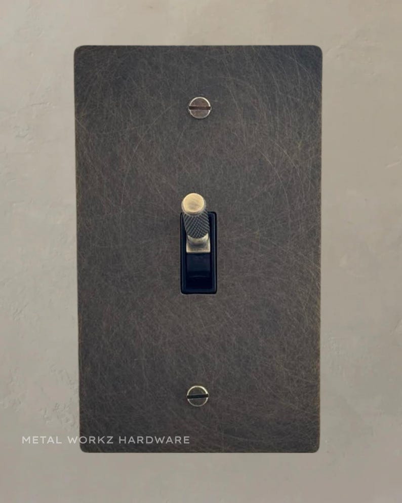 Brass Modern Toggle Light Switch (1-gang) Antique Bronze - Etsy