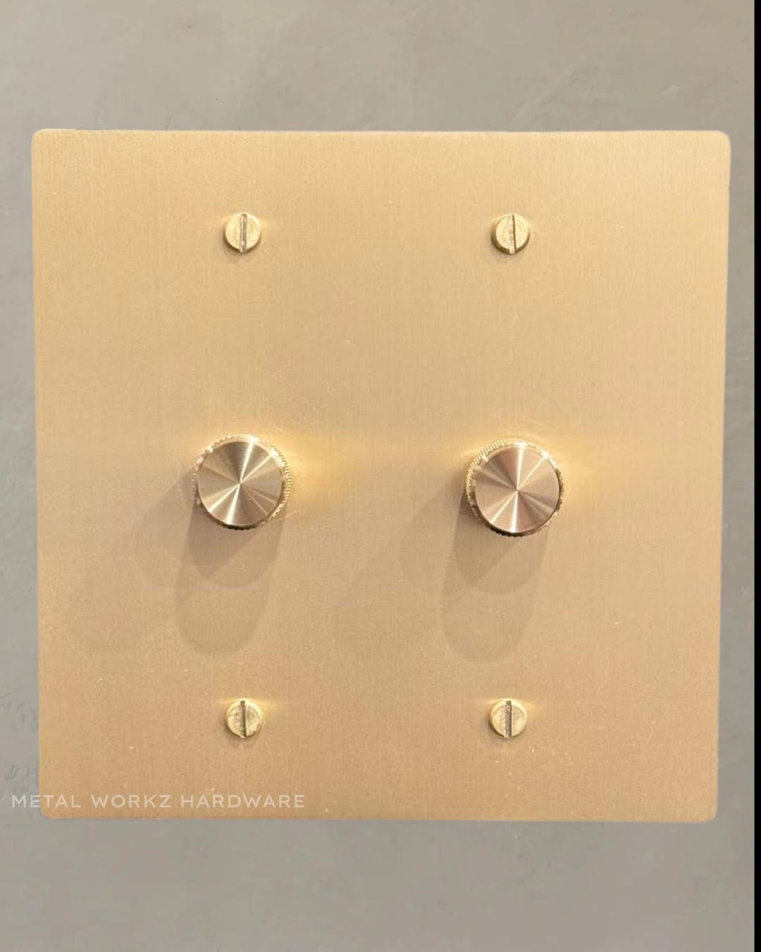 Brass Rotary Dimmer Switch (2-gang) Brass - Etsy