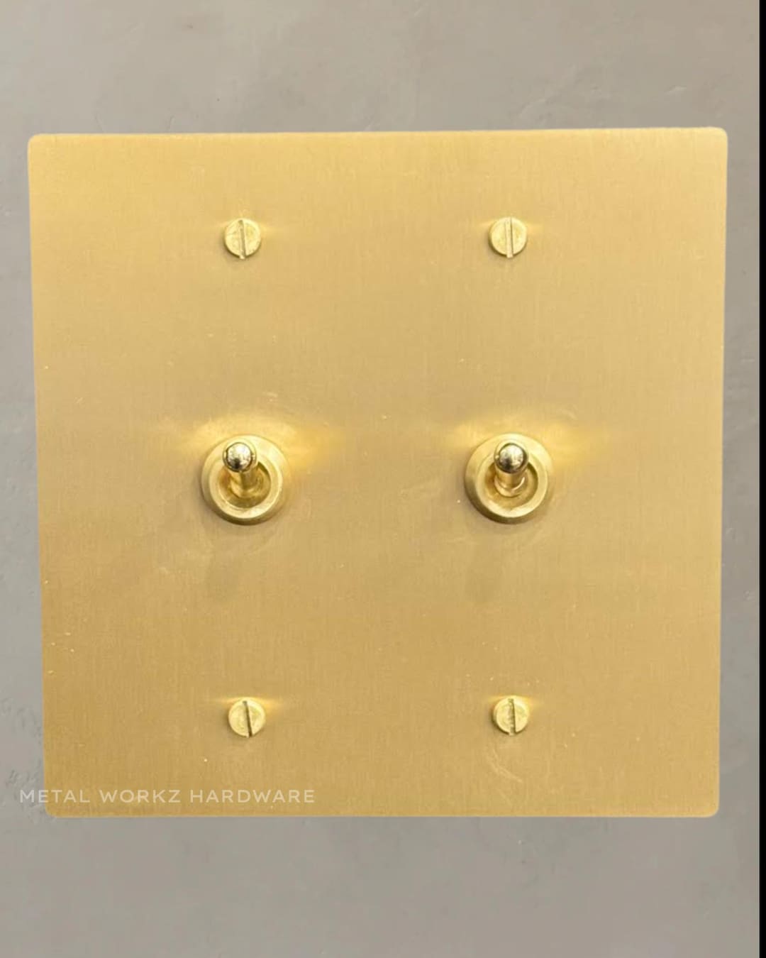 Brass Vintage Toggle Light Switch (2-gang) Brass - Etsy