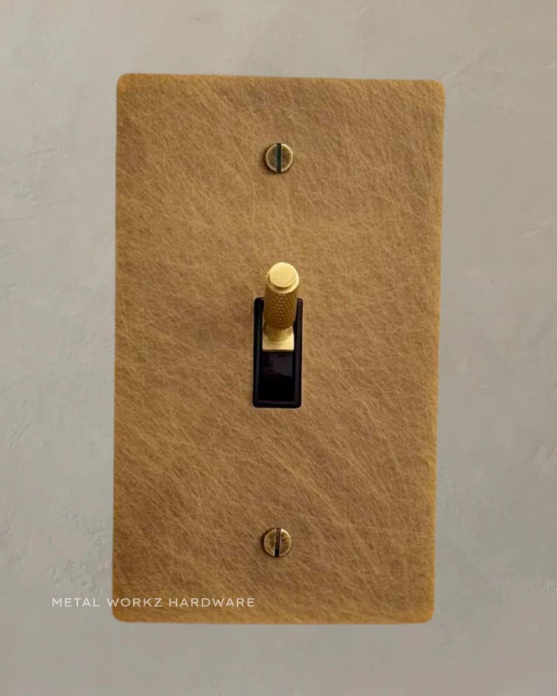 Brass Modern Toggle Light Switch (1-gang) Aged Patina Brass - Etsy