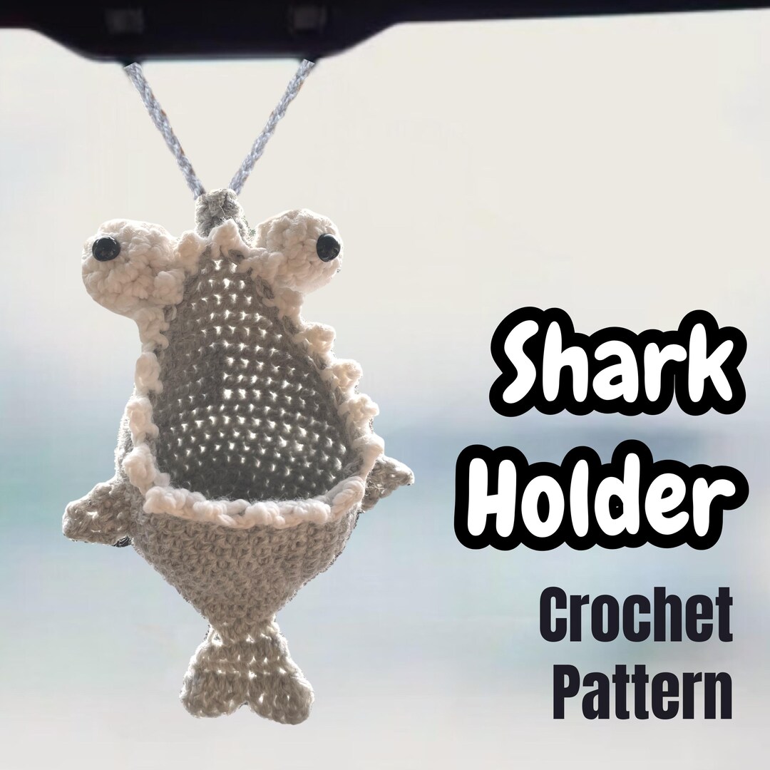 Shark Holder Crochet Pattern Shark Plant Hanger Crochet Shark Pattern ...
