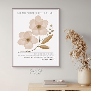 Modern Christian Wall Art Scripture Wall Art Neutral Wall Art Bible ...