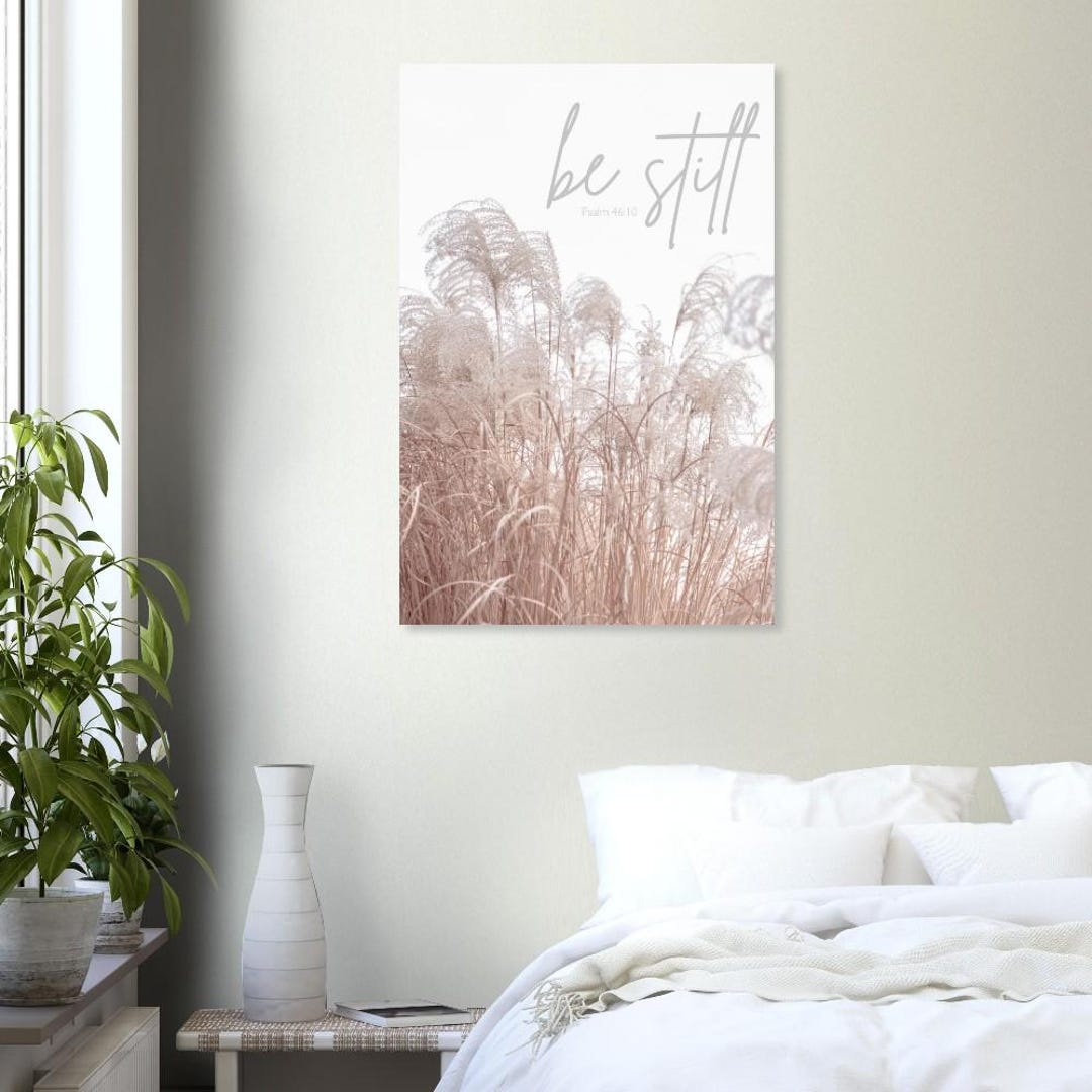 Bible Verse Wall Art Be Still Poster Scripture Wall Art Christian Wall ...