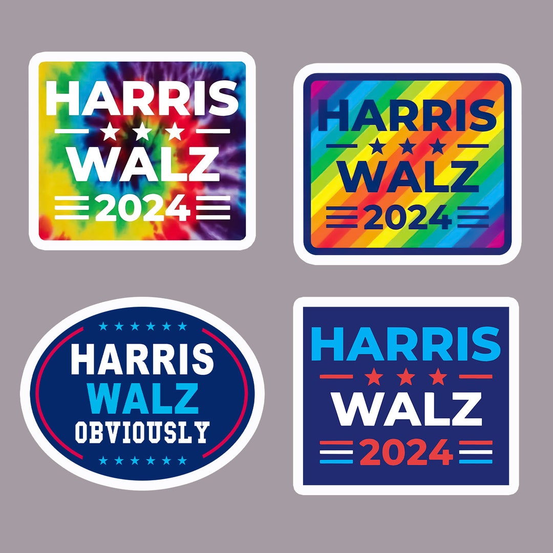 Harris Walz Car Stickers, Walz Harris Stickers, Kamala Sticker ...