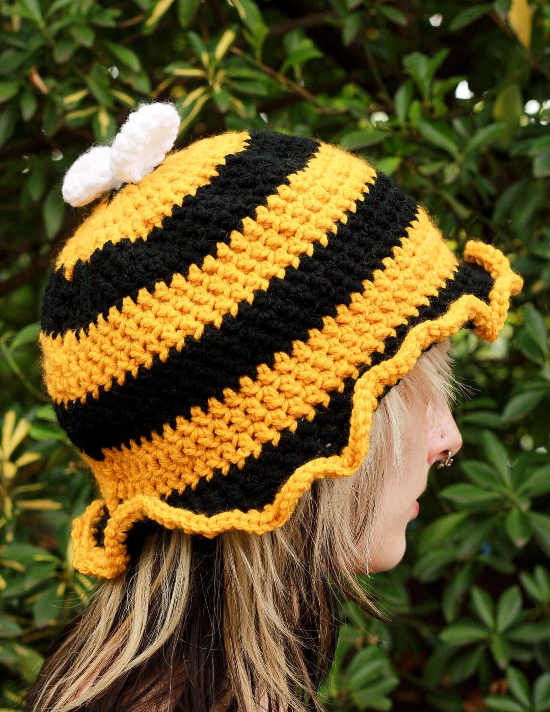 Handmade Crochet Bee Hat - Etsy