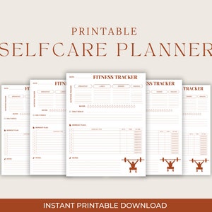 Digital Daily Fitness Tracker Planner, A4 Downloadable PDF for ...
