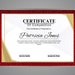 Modern Elegant Certificate of Competition, Stylish PDF Award (digital ...