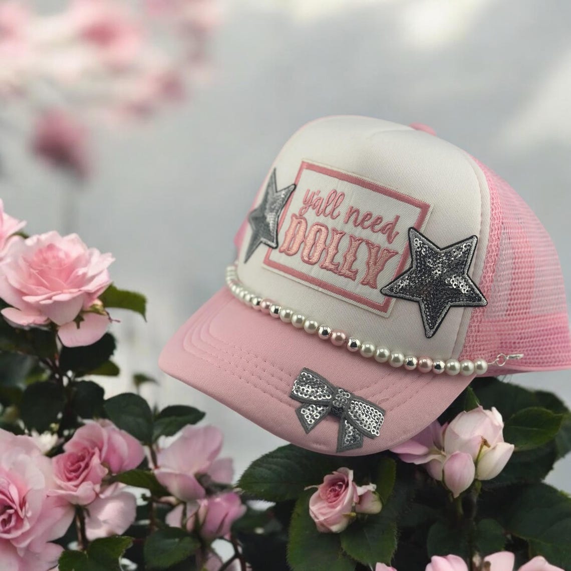 Youth Kids Dolly Parton Yall Need Dolly Trucker Hat W/ Hat Chain ...