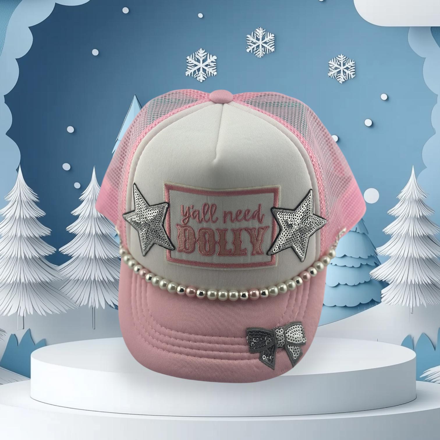 Youth Kids Dolly Parton Yall Need Dolly Trucker Hat W/ Hat Chain Dollywood Gatlinburg Christmas ...