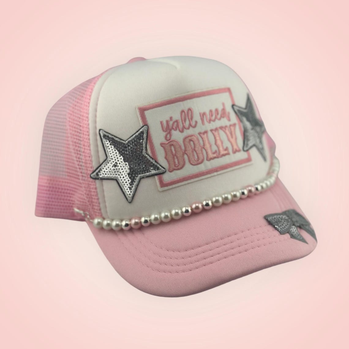 Youth Kids Dolly Parton Yall Need Dolly Trucker Hat W/ Hat Chain ...