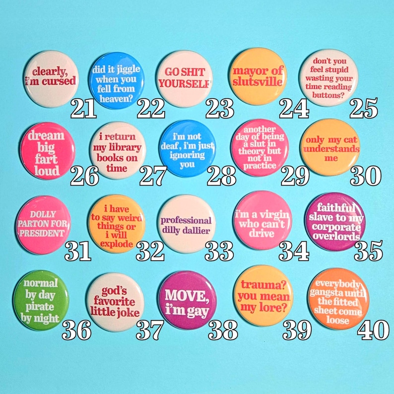 Build Your Own Button Bundle! (SAVE!!!!) Choose Your Own Pack of ...
