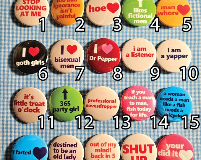 Build Your Own Button Bundle! (SAVE!!!!) Choose Your Own Pack of ...