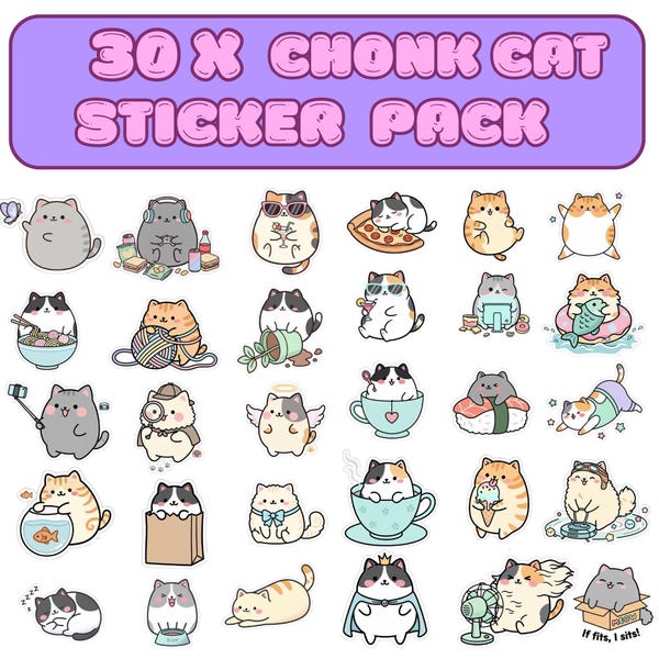 Gato stickers - Etsy México