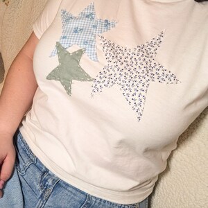 Patchwork Star Tee - Etsy