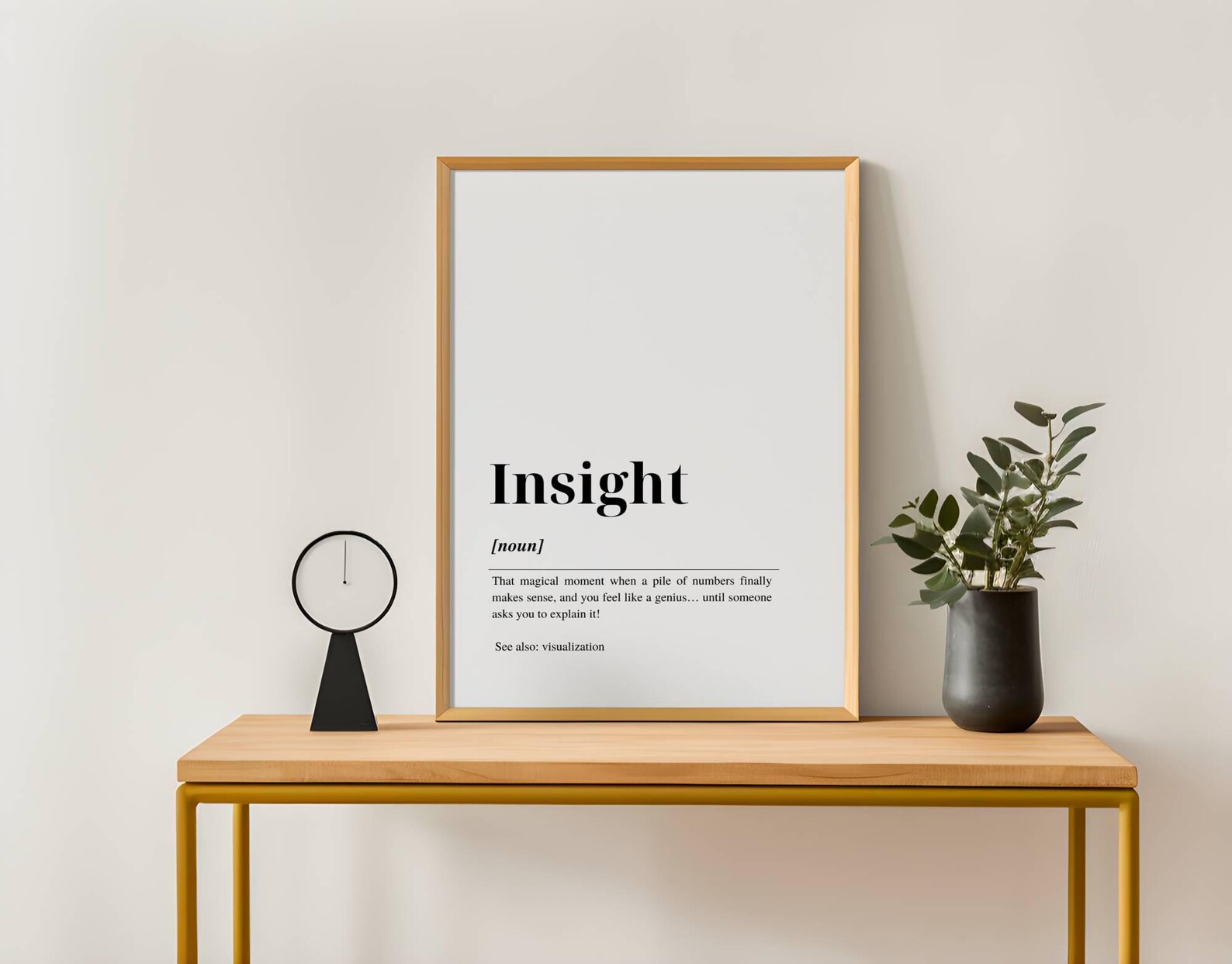 Laughs in the Office - Funny Data Analyst Wall Decor - Unique Gift for ...