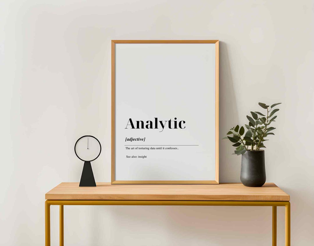 Humorous Office Decor - Statistician Wall Decor - Data Analyst Funny ...