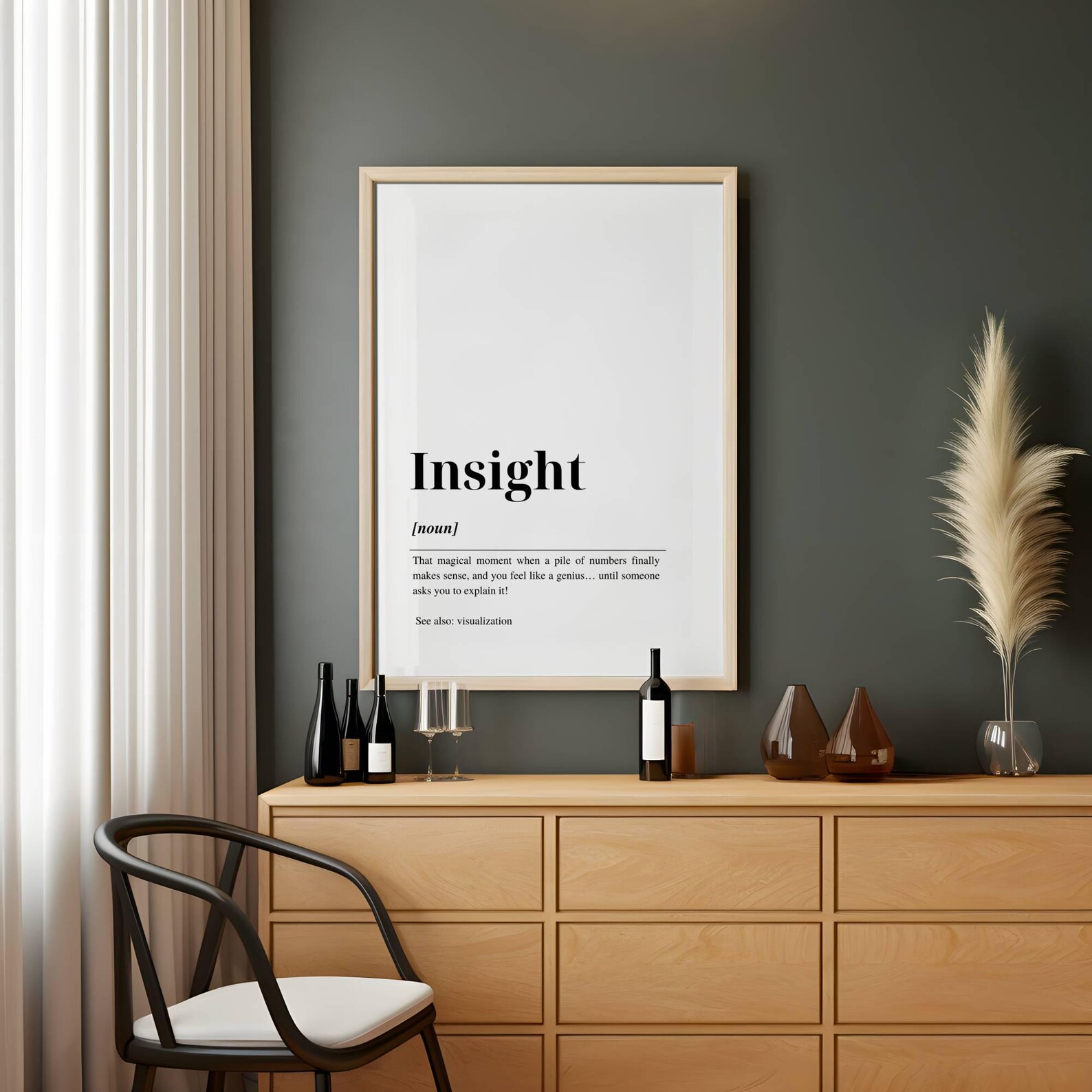 Laughs in the Office - Funny Data Analyst Wall Decor - Unique Gift for ...