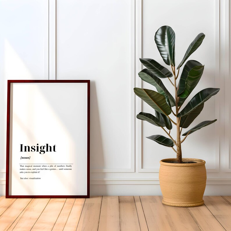 Laughs in the Office - Funny Data Analyst Wall Decor - Unique Gift for ...