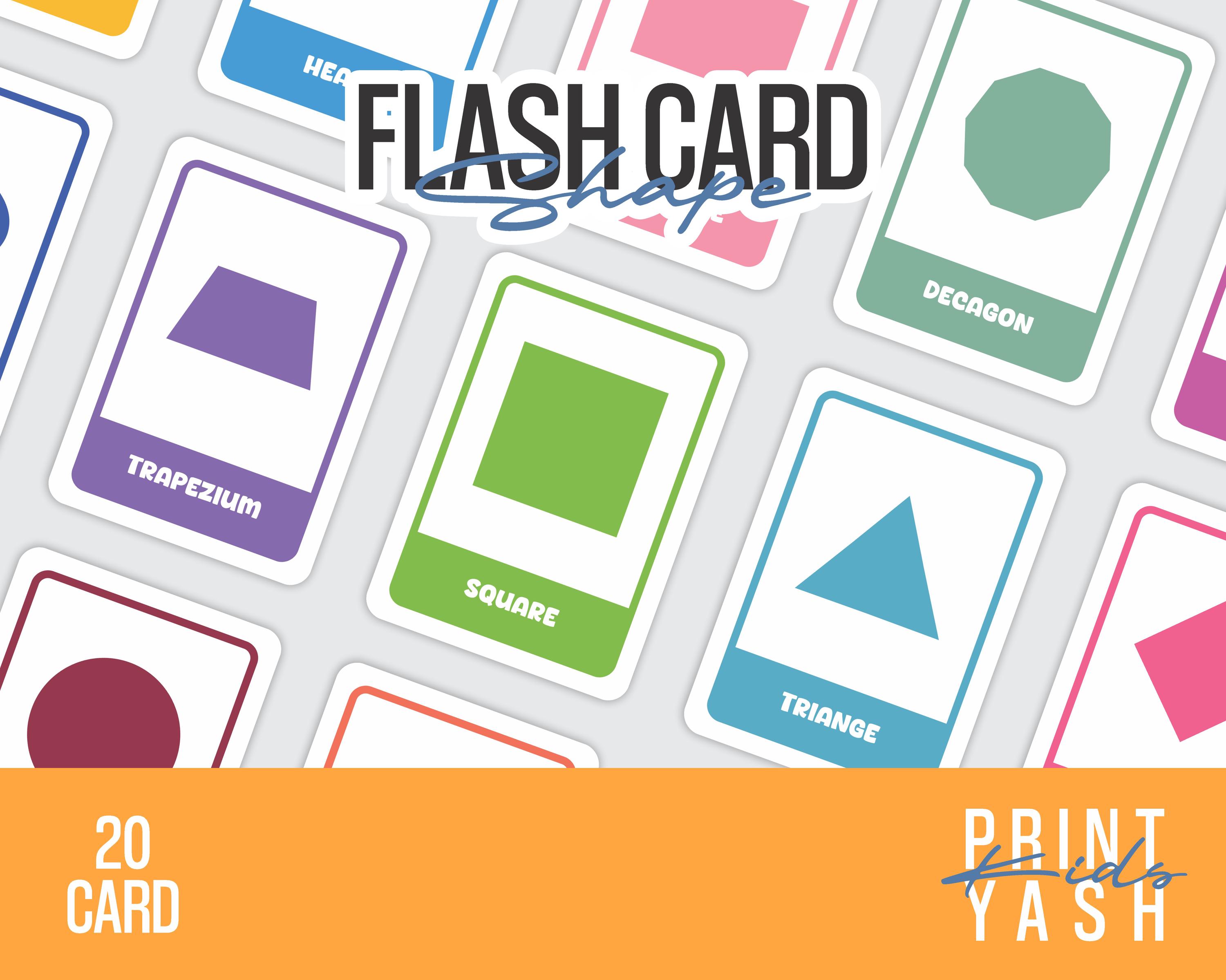 Shapes Flashcards, Geometric Shapes Flash Cards, Homeschool Printables ...