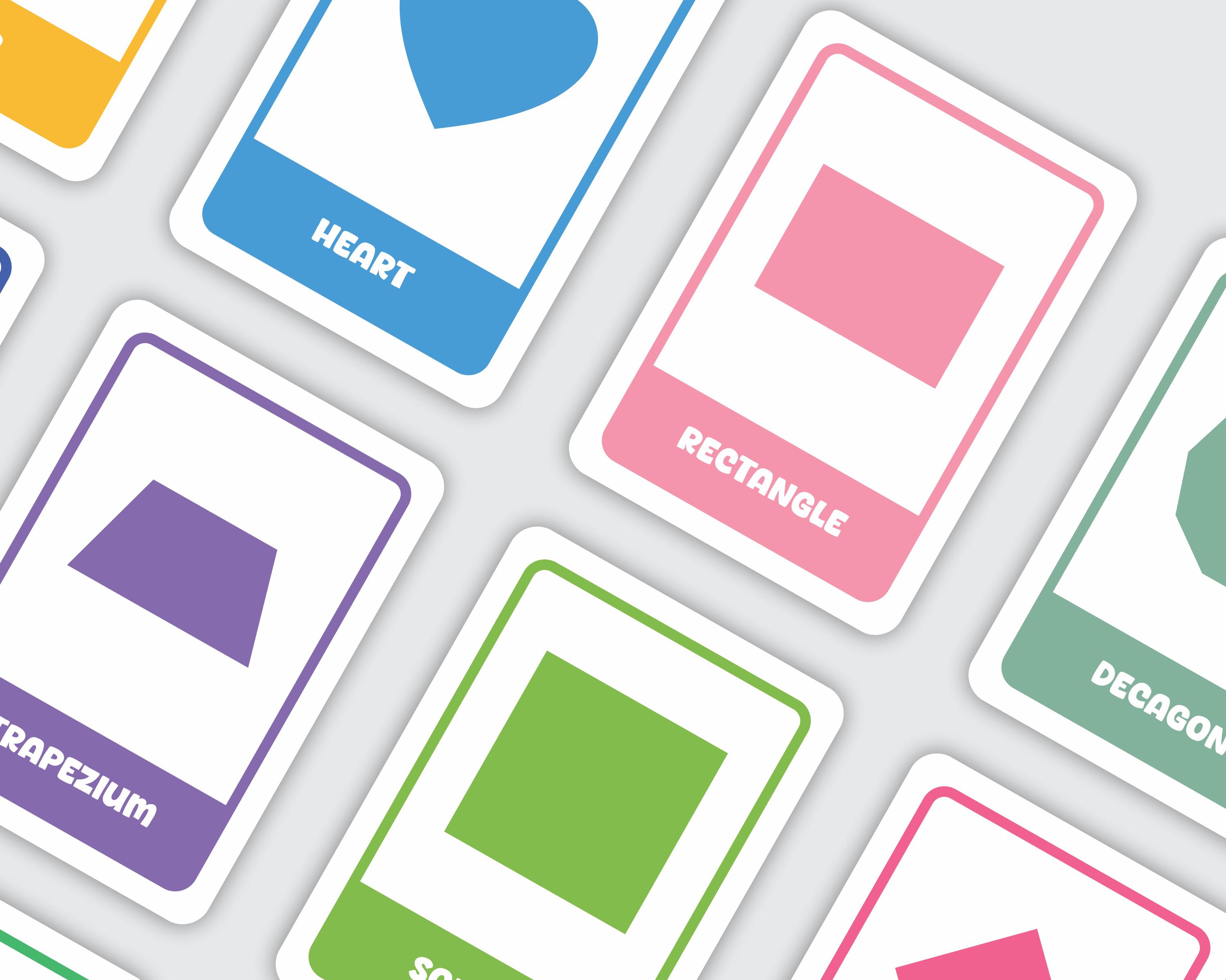 Shapes Flashcards, Geometric Shapes Flash Cards, Homeschool Printables ...