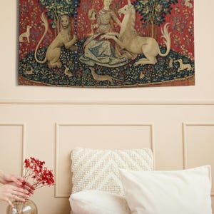 Lady and the Unicorn Tapestry, Medieval Tapestry, Vintage Wall Hangings ...