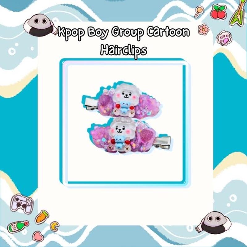 Cartoon Hairclip - Etsy