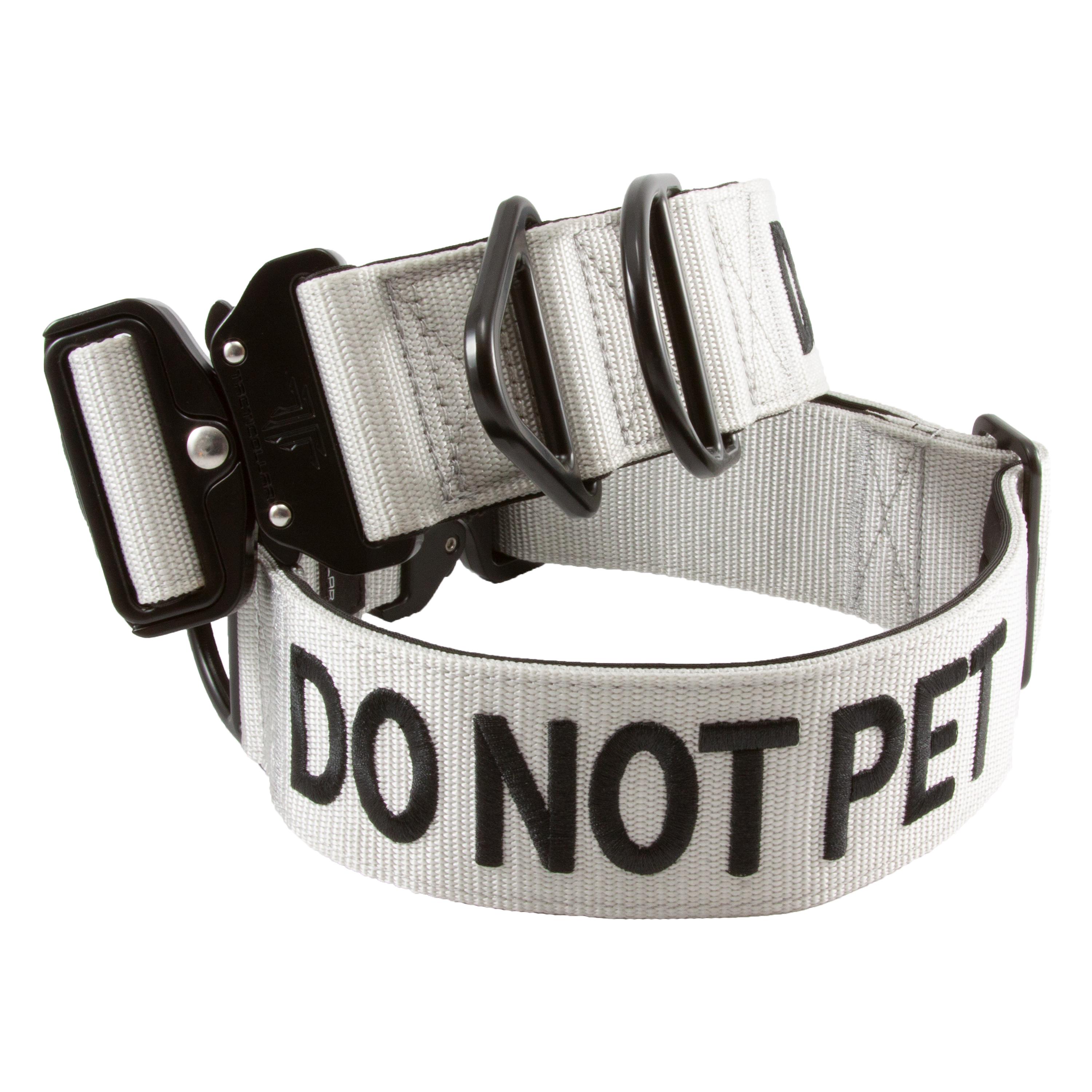 Tacticollar - DO NOT PET, 2 Inch Nylon Collar for Small, Medium and Large Dogs, Neoprene Padded ...