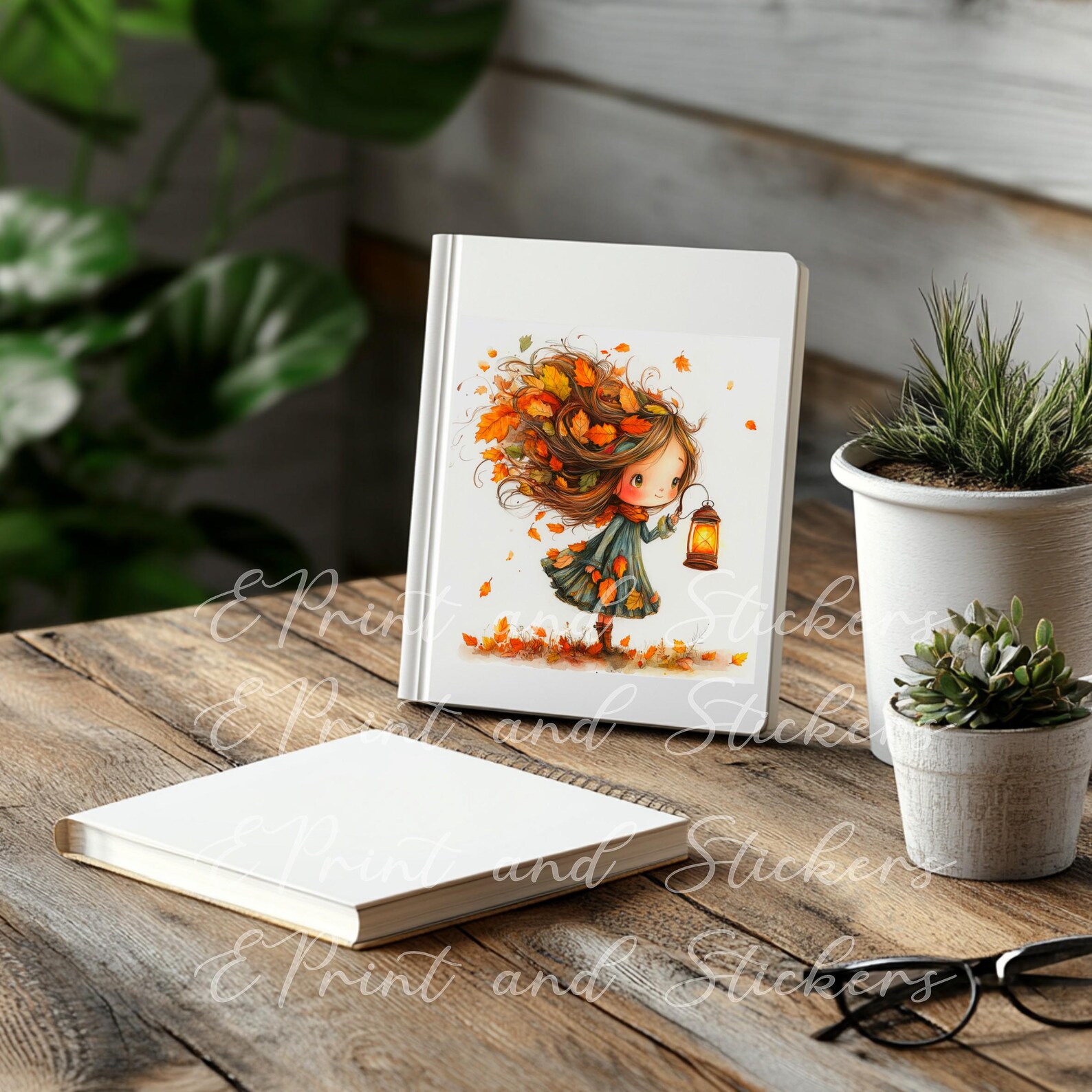 Autumn Leaf Princess, Watercolor Clipart, Autumn Girl Leaf, Craft Arts ...