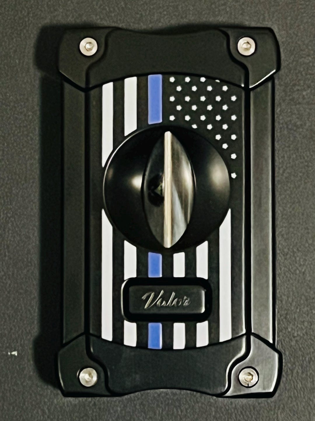 V for Valor (blue Line) Cigar V Blade Cutter - Etsy